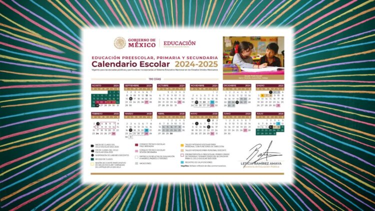 Publica SEP calendarios escolares 2024-2025 para Educación Básica y Normal